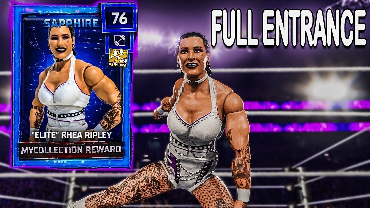 Wwe2k25 Persona Elite Rhea Ripley Full Entrance Youtube