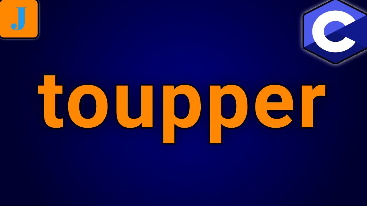 C Toupper Youtube