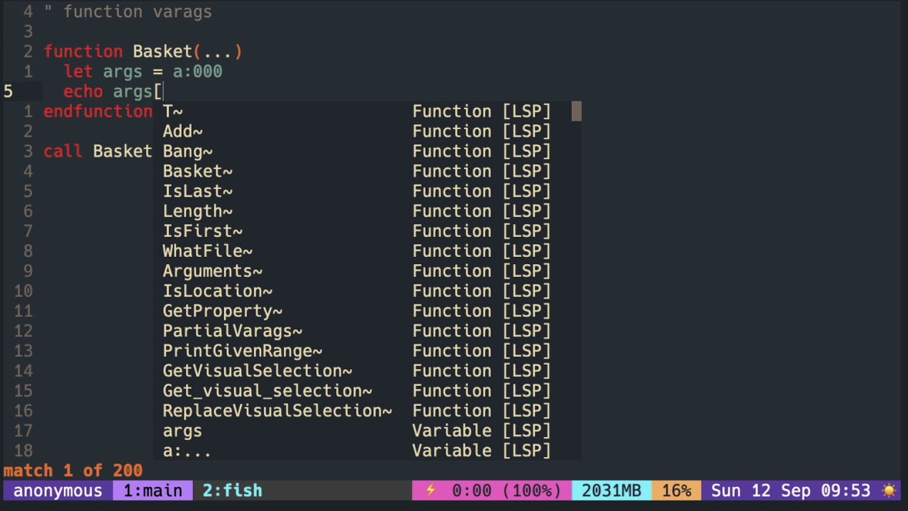 Vimscript Tutorial Function Variable Arguments Youtube