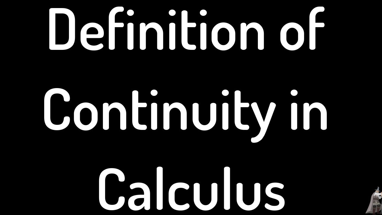 Understanding Continuity Calculus Duomoli
