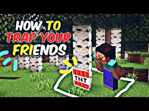 How To Trap Your Friends In Minecraft Pe Minecraft Traps Tutorial