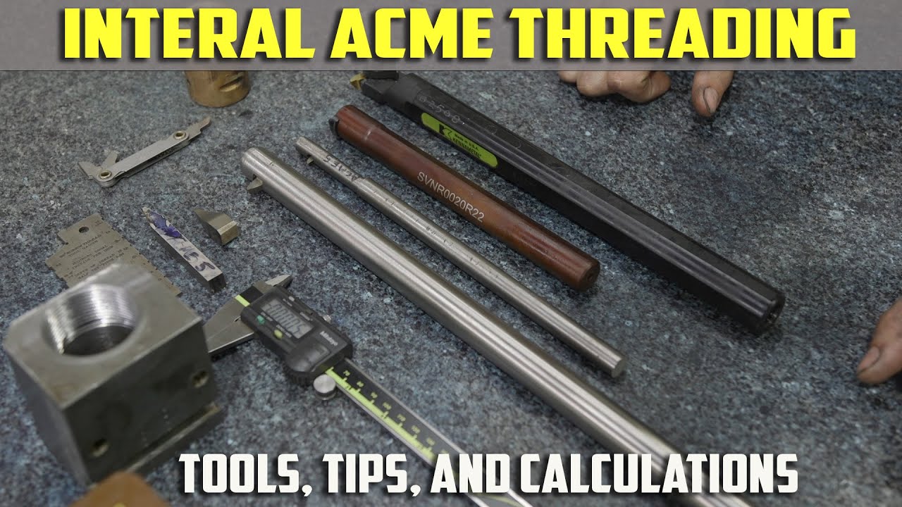 How To Internal Acme Threading Youtube