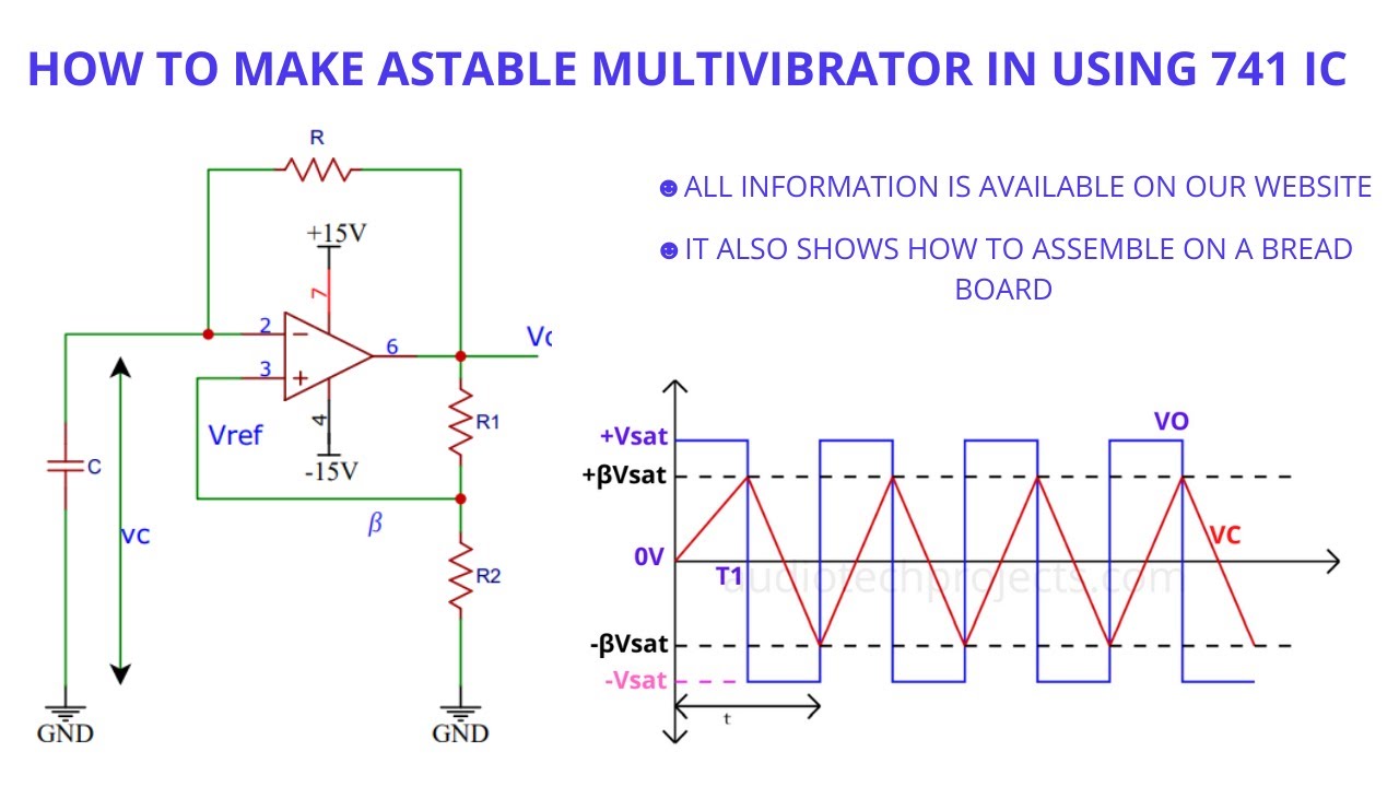 Astable Multivibrator Ic Multivibrator Circuit Eoxpnu