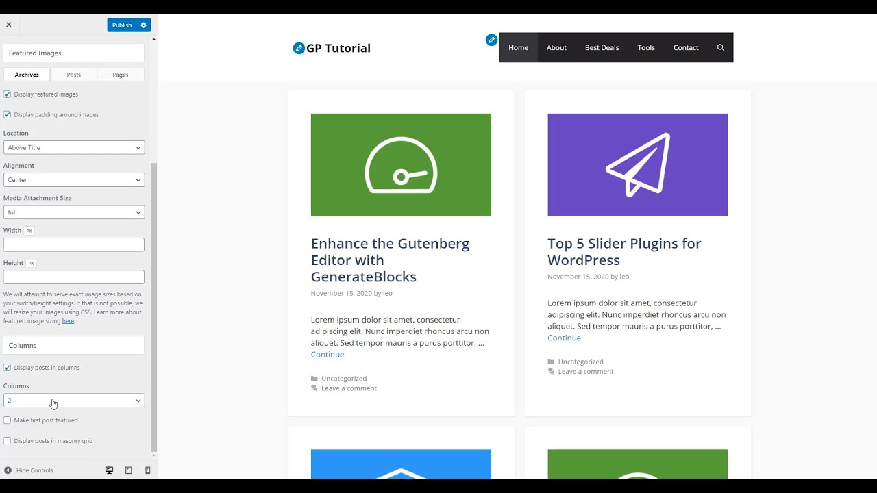 Generatepress Blog Layout Options Youtube