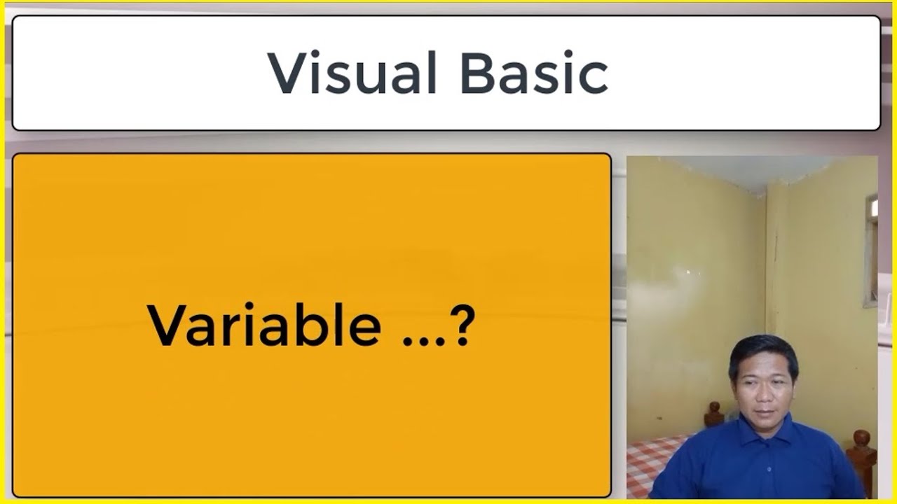 Variable Pada Microsoft Visual Basic Youtube