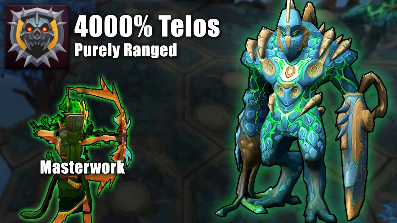 My First 4000 Telos With Ranged On Runescape All Golems Killed Youtube
