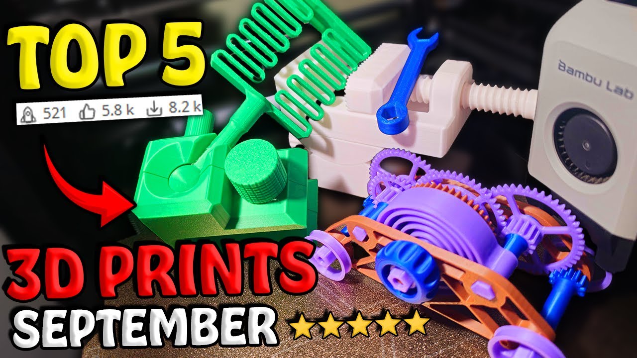 Top 5 Coolest 3d Prints You Need This Month Youtube