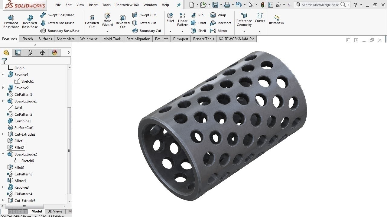 Curve Driven Pattern Solidworks Youtube