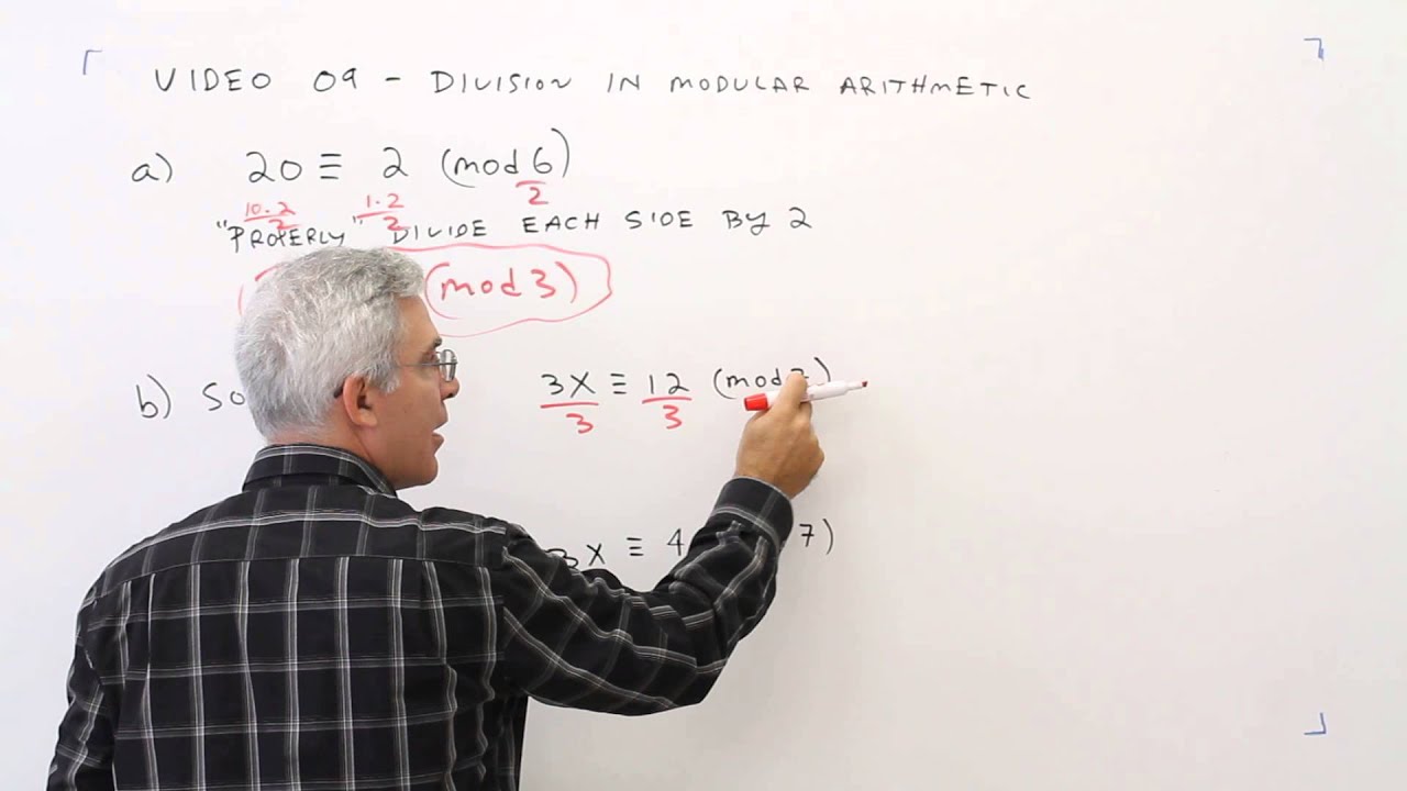 O9 Division In Modular Arithmetic Youtube