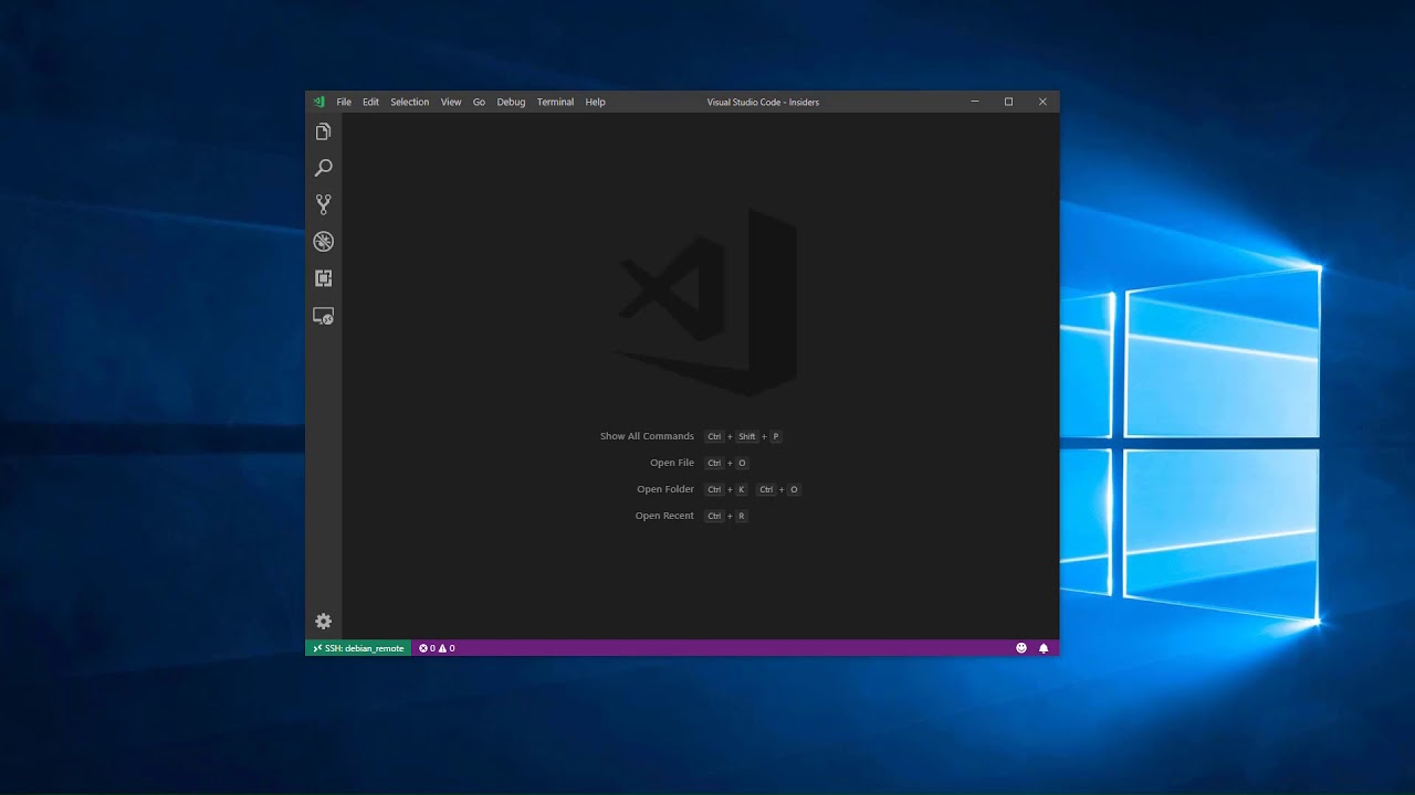 Visual Studio Code Remote Development Through Ssh Youtube