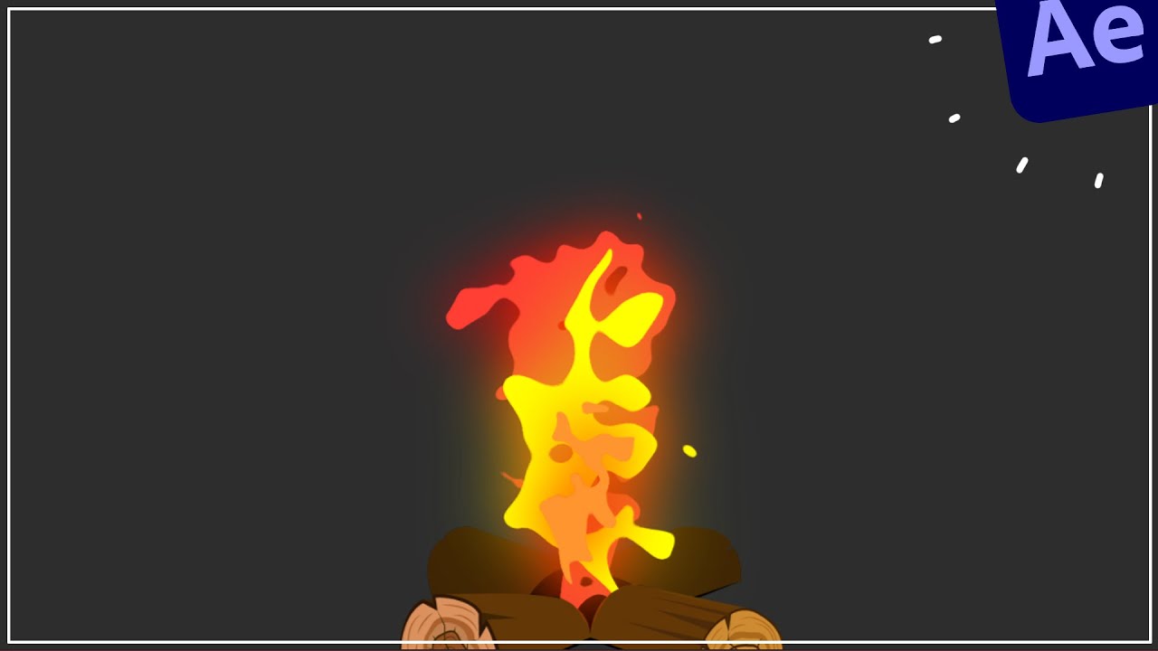 Cartoon Fire Animation In After Effects Tutorials Youtube
