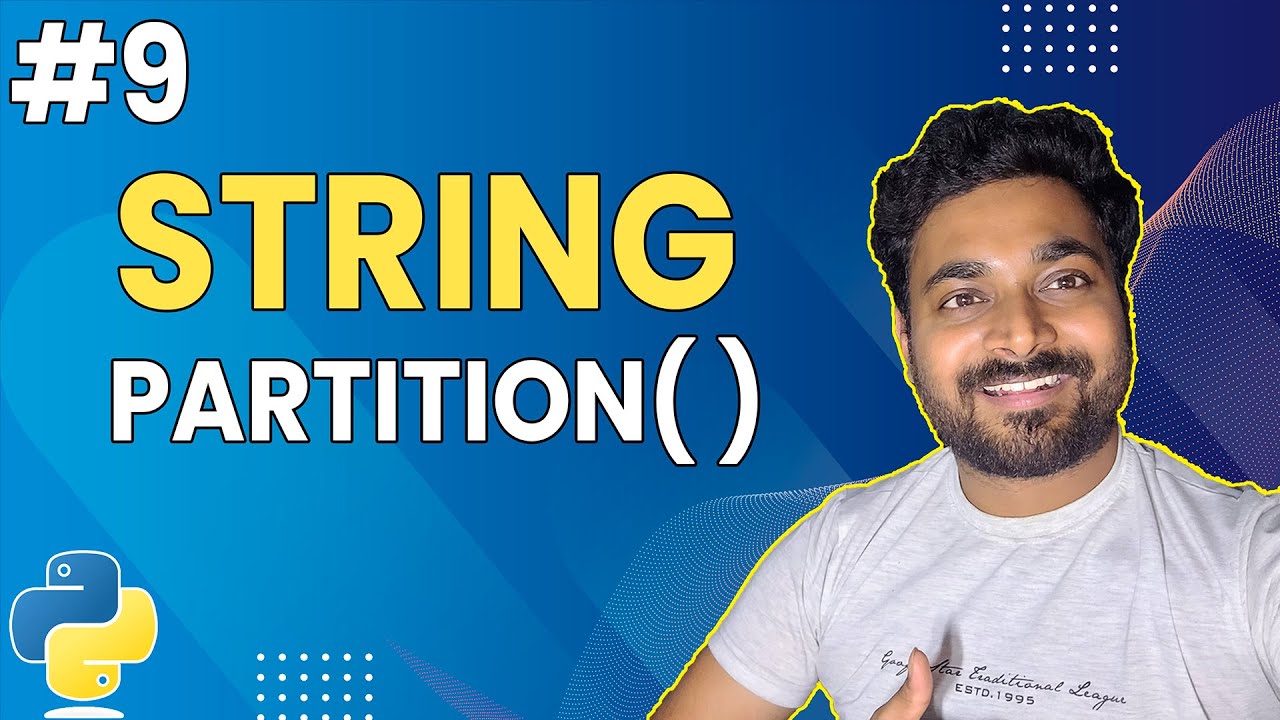 String Partition Function Python Basics 9 Youtube