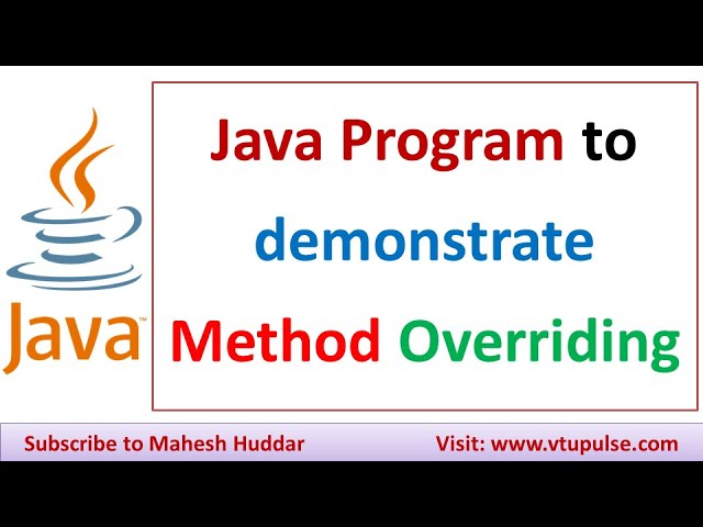 Java Video Tutorial Vtupulse