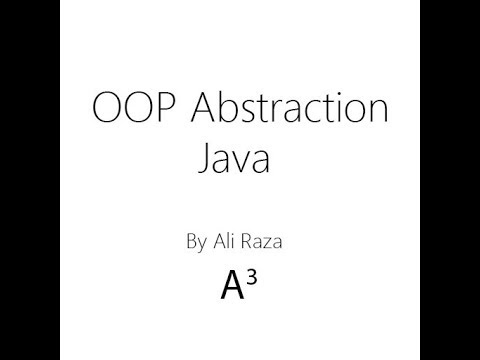 Oop Abstraction Youtube