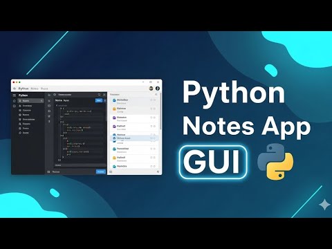 Build A Notes App In Python Tkinter Sqlite Gui Project Tutorial