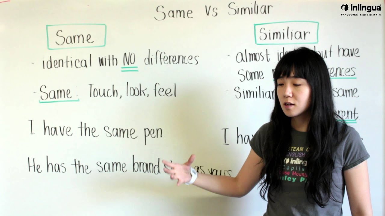 The Difference Between Same And Similar English Lessons With Inlingua