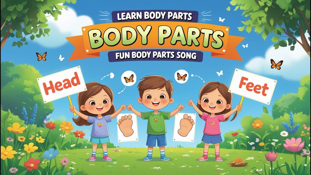 Learn Body Parts For Kids Fun Body Parts Song Educational Nursery