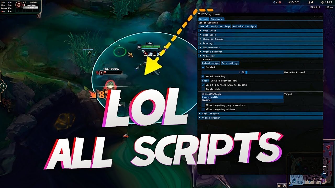 Lol Script Hack 13 23 External Menu League Of Legends Undetected