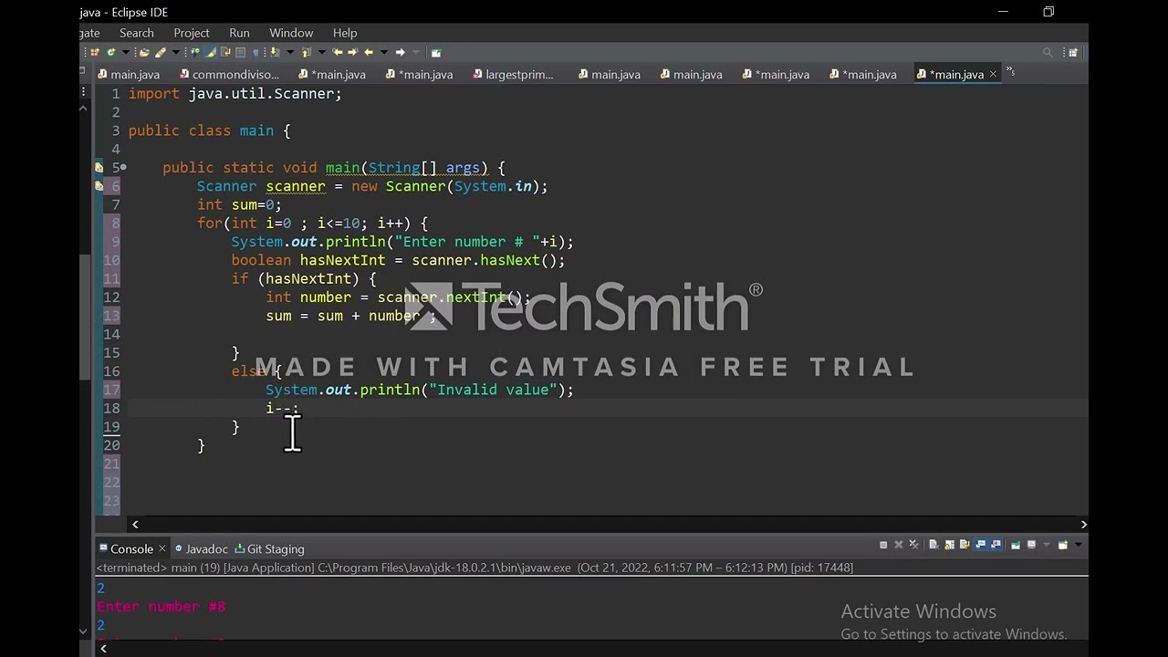 Reading User Input In Java Youtube