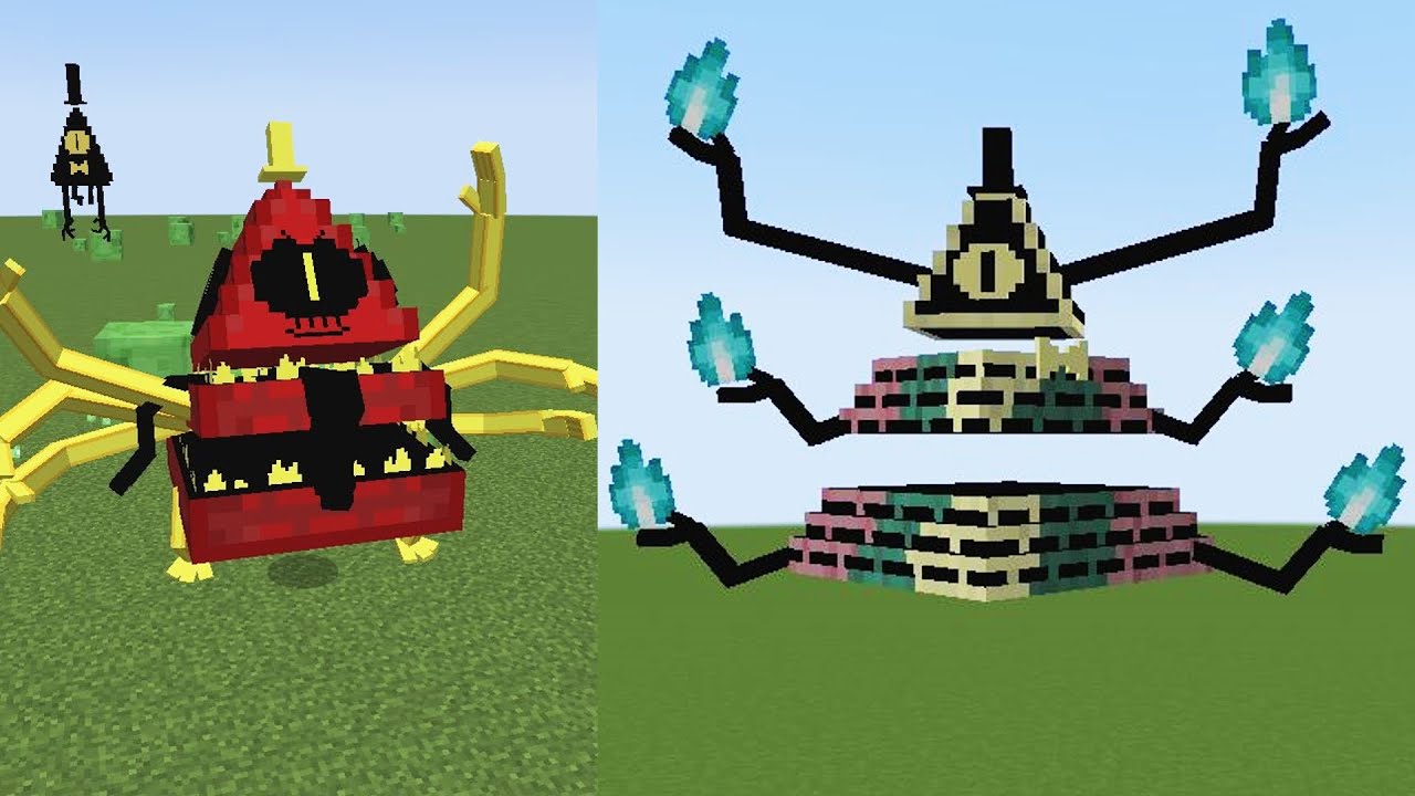 Bill Cipher Gravity Falls Mod In Minecraft Youtube