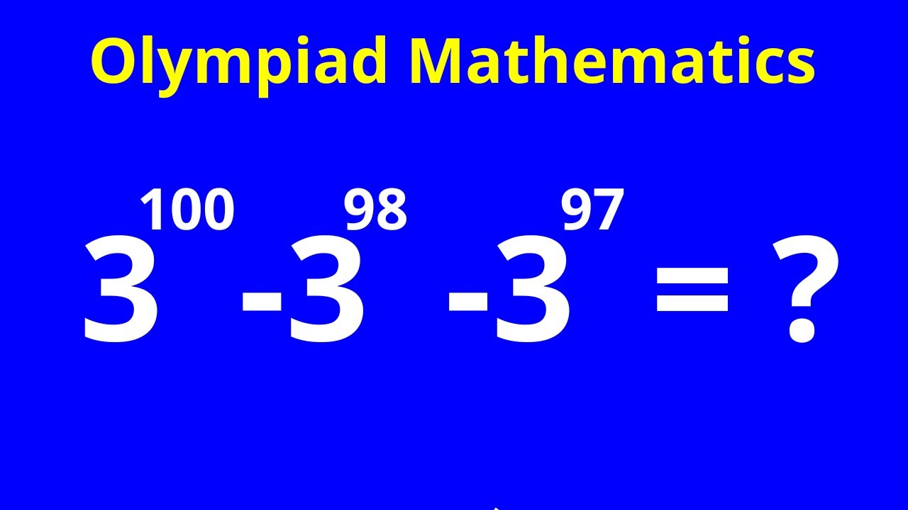 A Nice Olympiad Exponents Problem Youtube