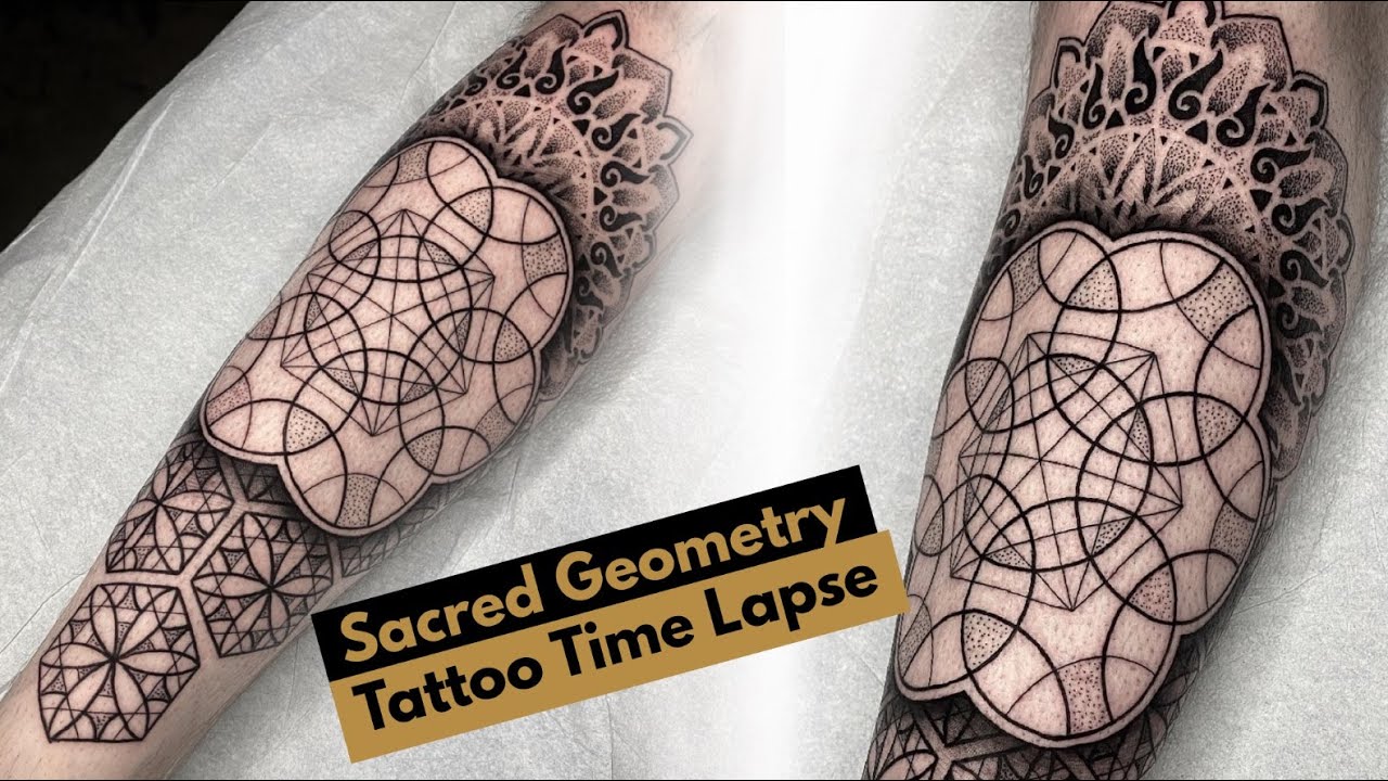 Sacred Geometry Tattoo Time Lapse Dotwork Mandala Youtube