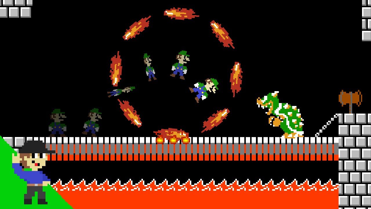 Level Up Luigi Vs Impossible Mode Bowser Youtube