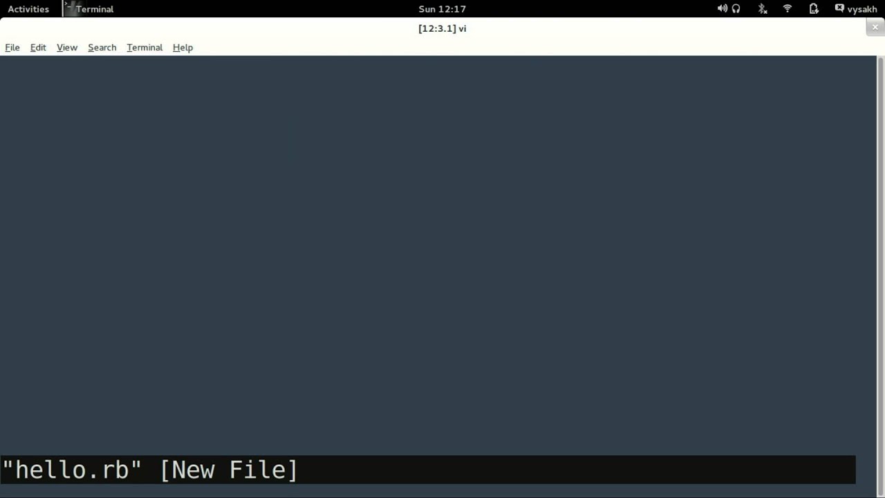 Ruby Hello World Youtube