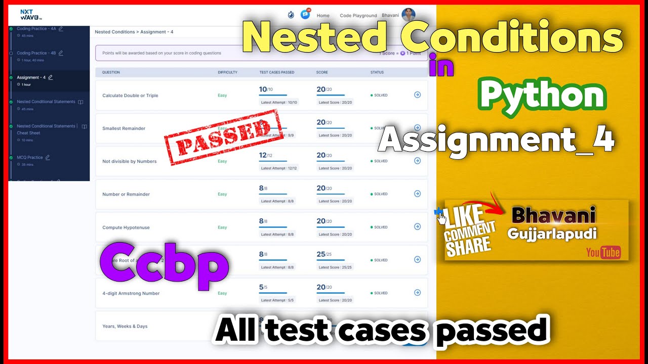 Assignment 4 In Ccbp Nested Conditions In Python Nxtwave Assignments