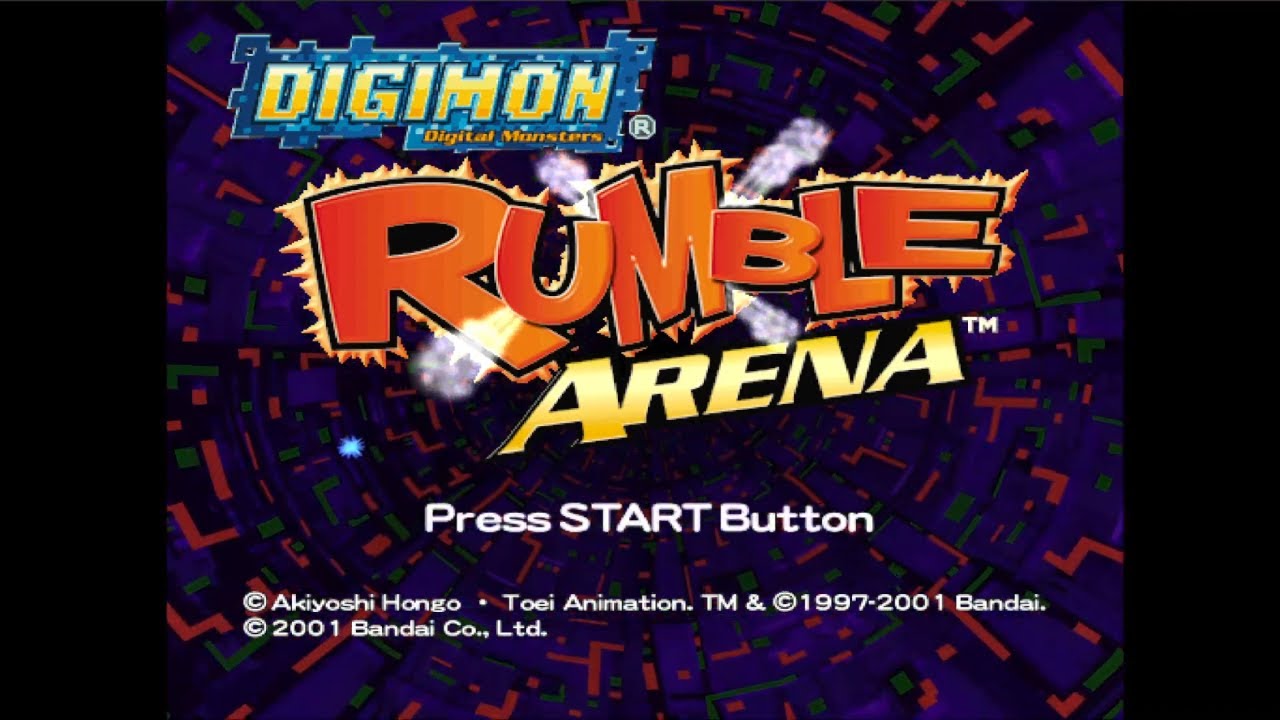 Digimon Rumble Arena Sony Playstation Intro Title Screen Youtube
