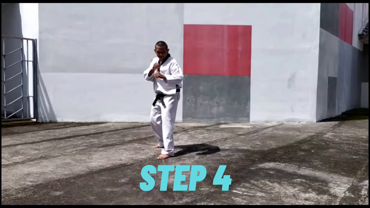 Latihan Taekwondo Basic Step 1 Step 5 Youtube