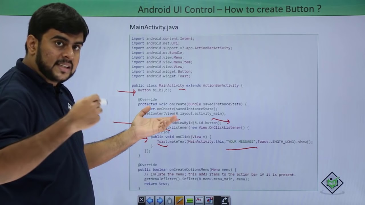 Android Button Youtube