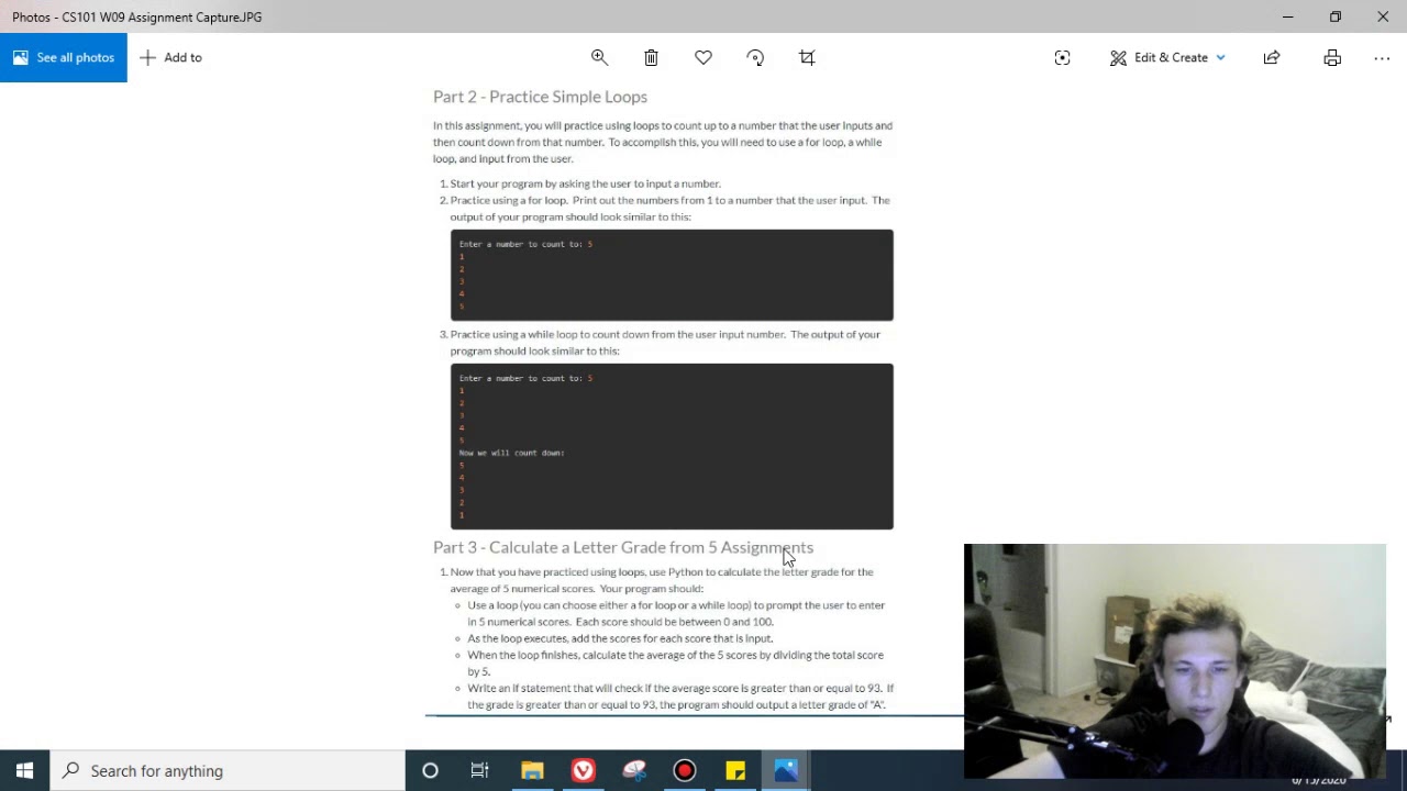 Python Average Grade Calculator Youtube