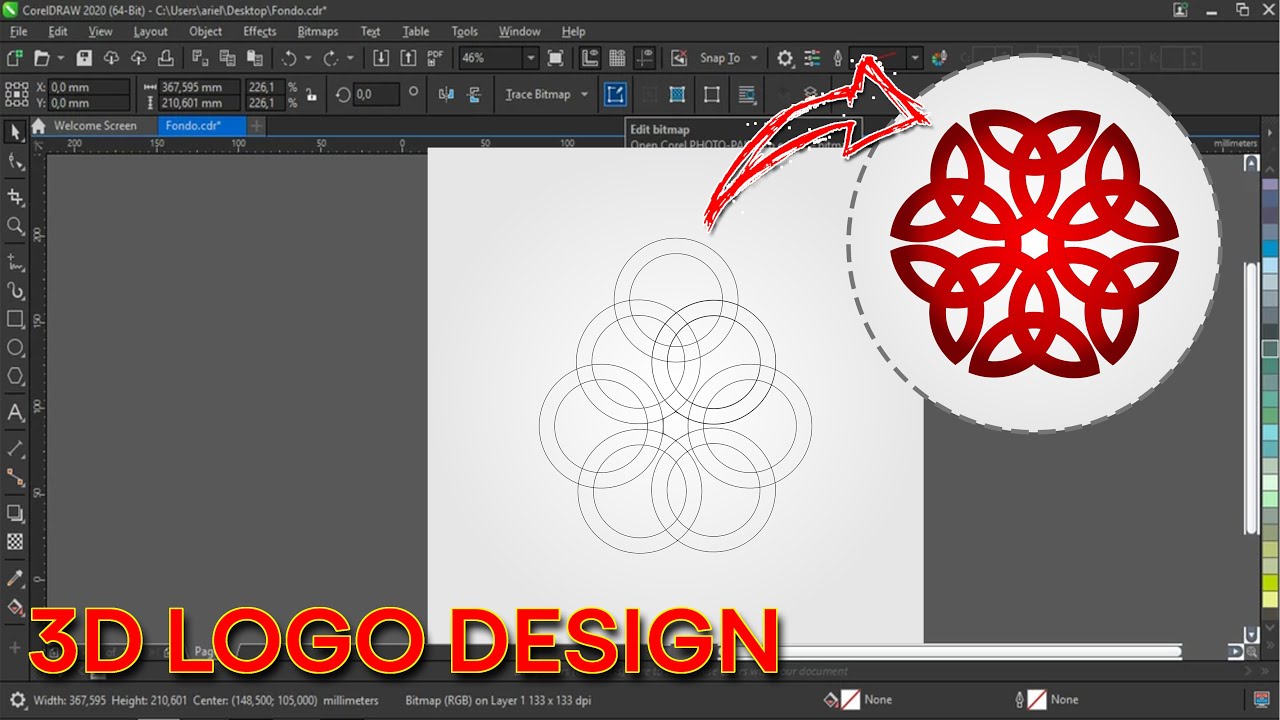 Vector Design In Coreldraw Coreldraw Tutorial For Beginners Ravi