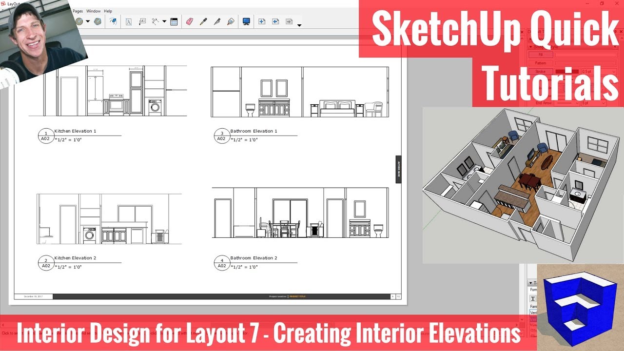 Interior Elevations In Layout From Your Sketchup Model Interior