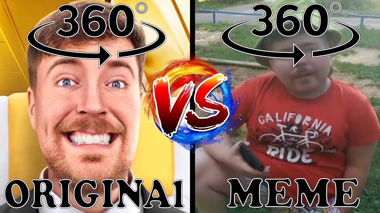 360 Vr Original Vs Mrbeast Kid Meme Vs Bonus Roblox Vs Bonus