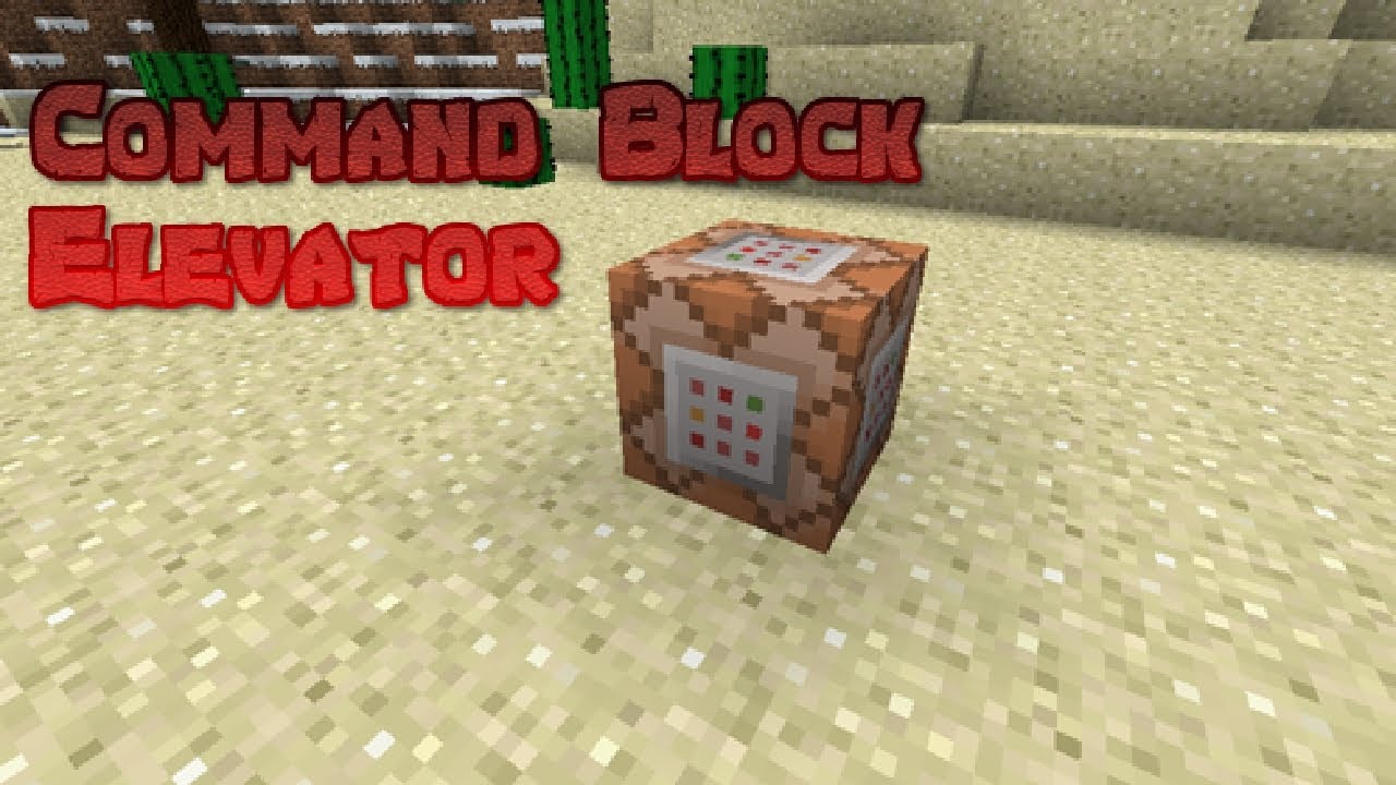 Minecraft Tutorial Easy Instant Command Block Elevator Youtube