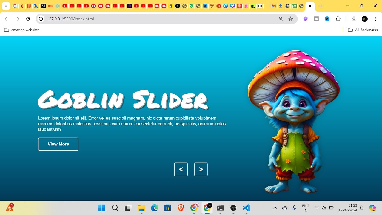 Animated Image Slider In Html Css Javascript Youtube