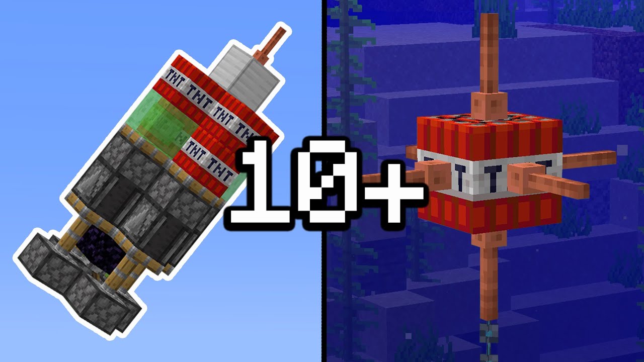 10 Bomb Build Hacks In Minecraft Youtube