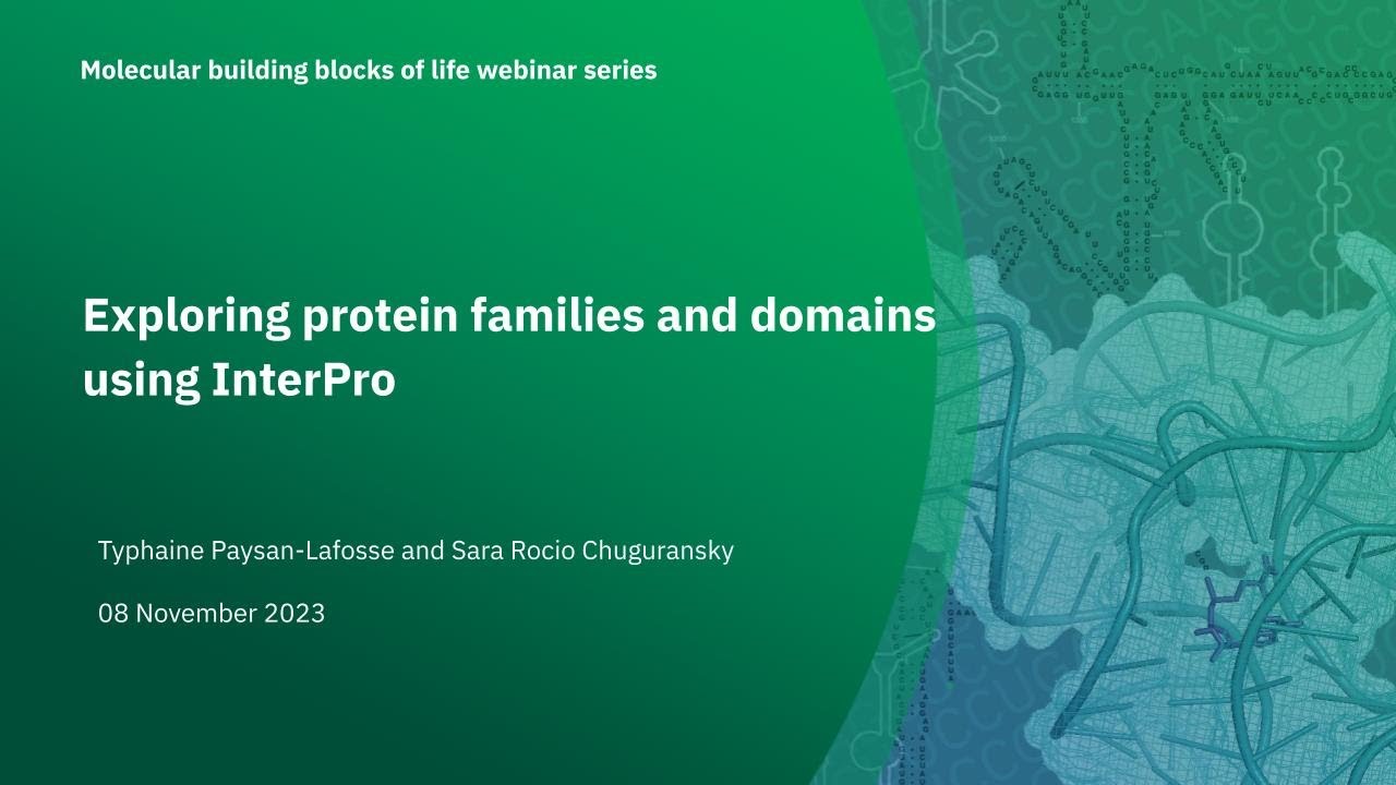 Exploring Protein Families And Domains Using Interpro Youtube