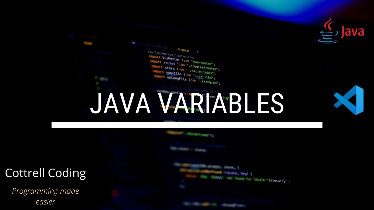 Java Variables Youtube