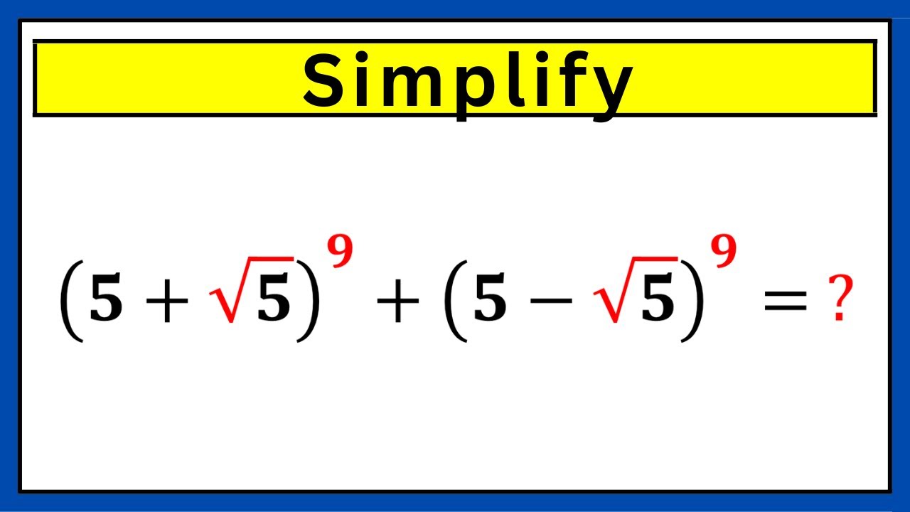 Germany A Nice Square Root Algebra Simplification Math Olympiad