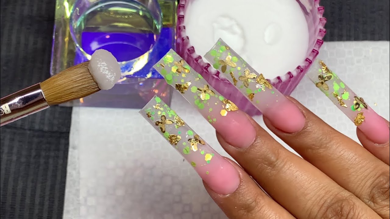 Watch Me Work With Non Dominant Handрџ љ Acrylic Nails Tutorial From