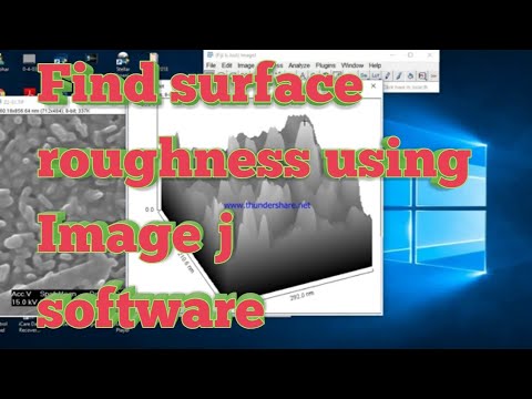 Surface Roughness From Sem Image Using Image J Youtube