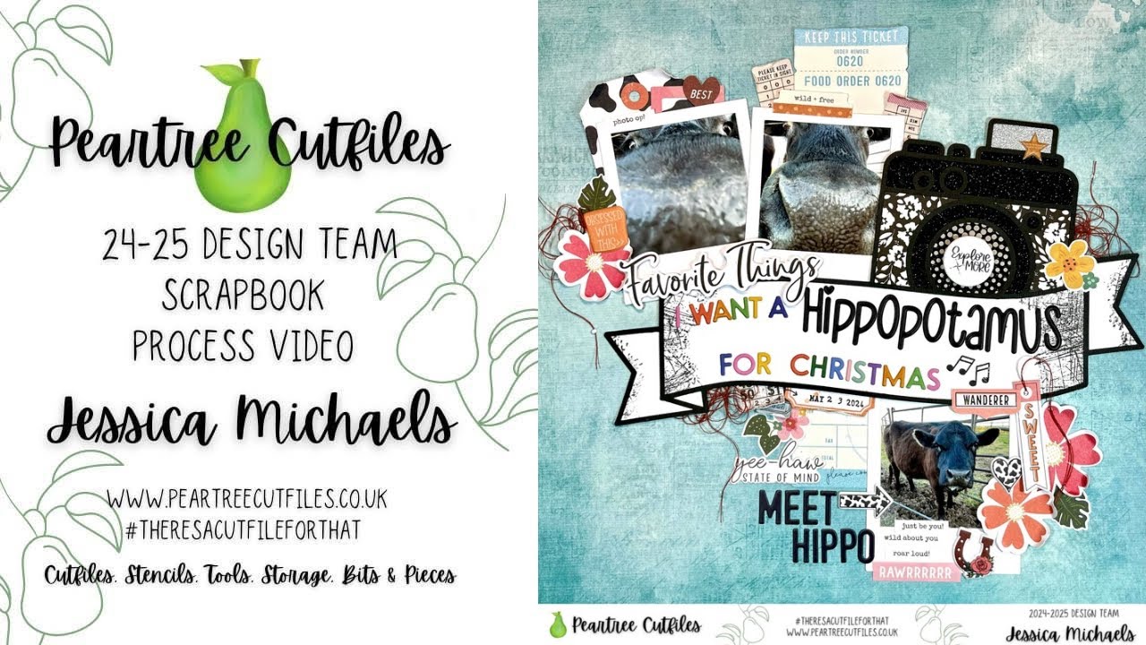 How To Scrapbook With Advent Cutfiles Peartree Cutfiles Youtube