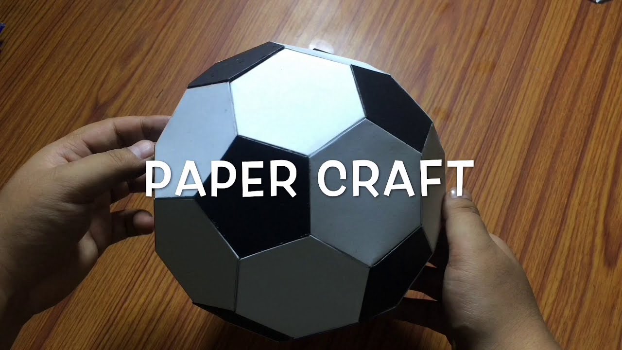 How To Make Paper Football Paper Craft Diy Craft Paper Ball Youtube