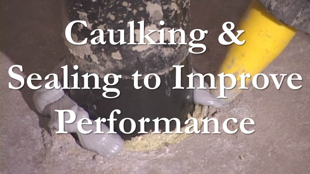 Caulking And Sealing To Improve Radon Mitigation Youtube