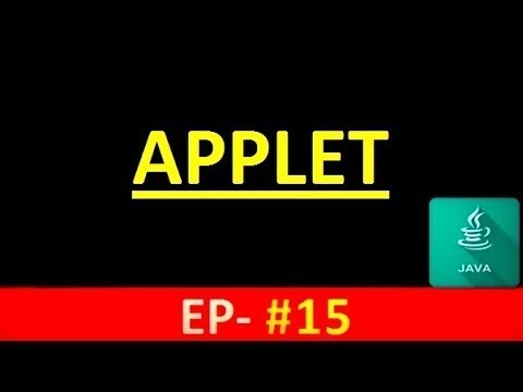 Java Tutorial 15 Applet Youtube