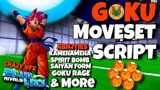 New Blue Lock Rivals Goku Moveset Script Kamehameha Spirit Bomb Saiyan ...