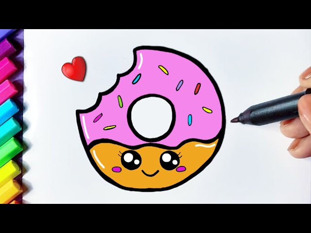 Como Desenhar Donut Fofo Cookie Kawaii Desenhos Kawaiiрџ ў Descubra O